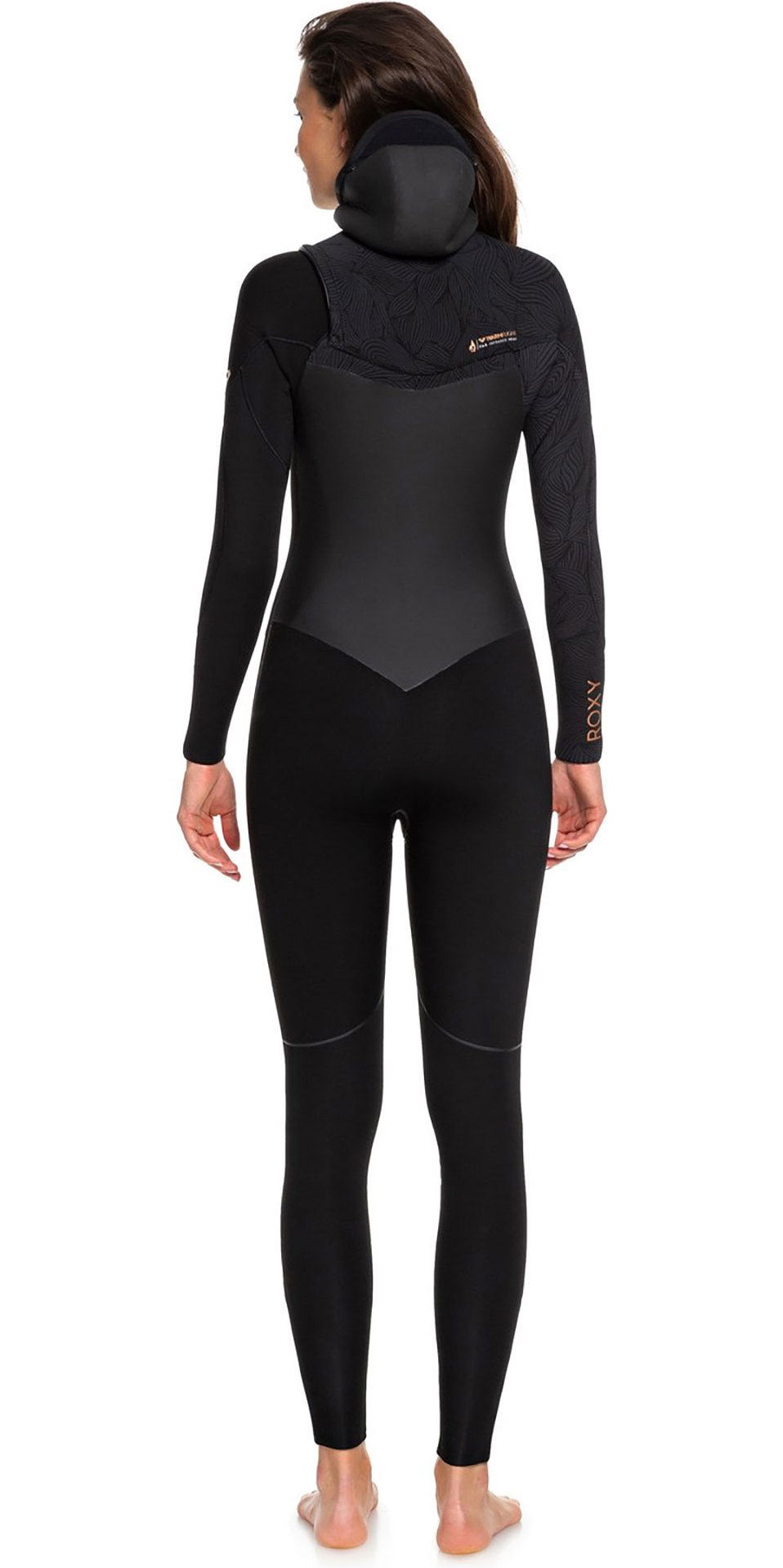 2019 Roxy Frauen Performance 5 4 3mm Chest Zip Neoprenanzug Schwarz